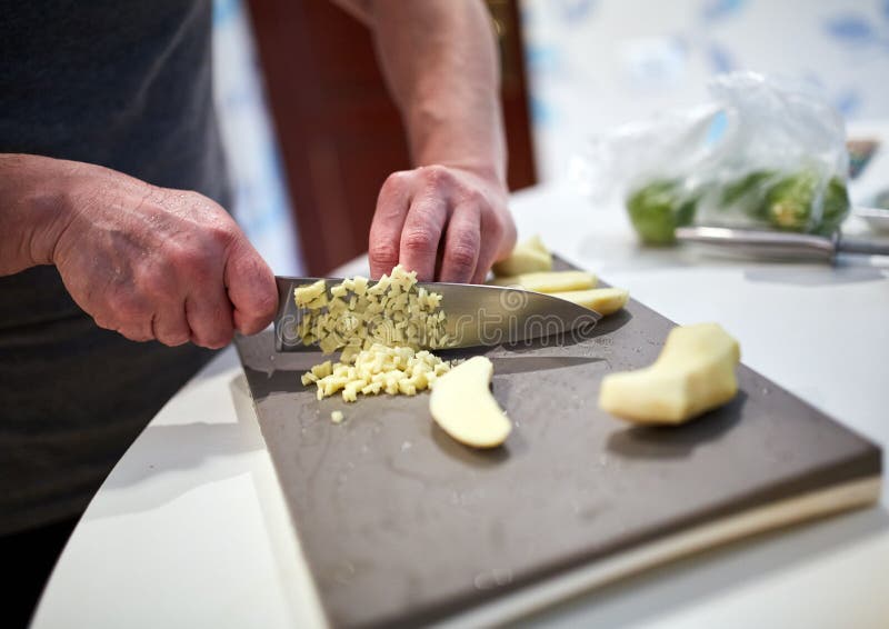 Cooking at home stock image. Image of casual, chef, ginger - 68308909