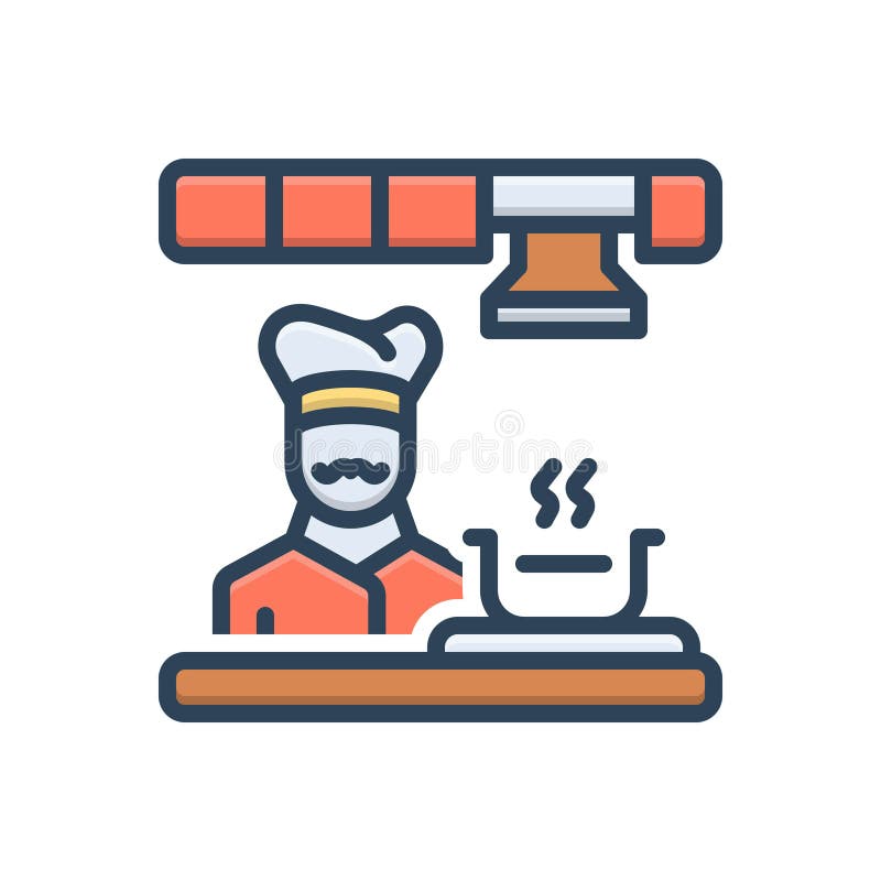 Color Illustration Icon for Cooking, Chef and Kitchen Stock Vector ...