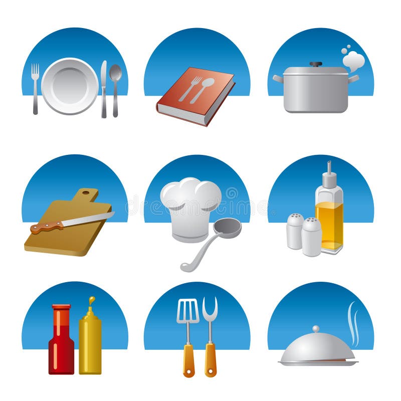 Cooking icon set stock illustration. Illustration of sauce - 37768793