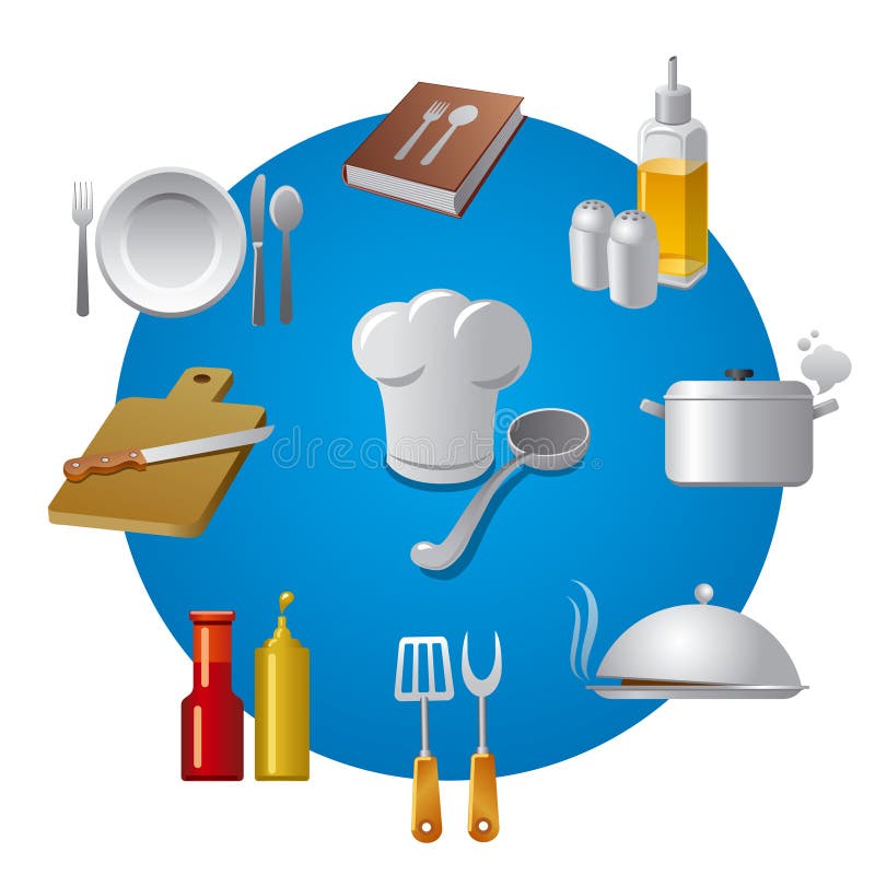 Cooking icon set stock illustration. Illustration of dish - 37768965