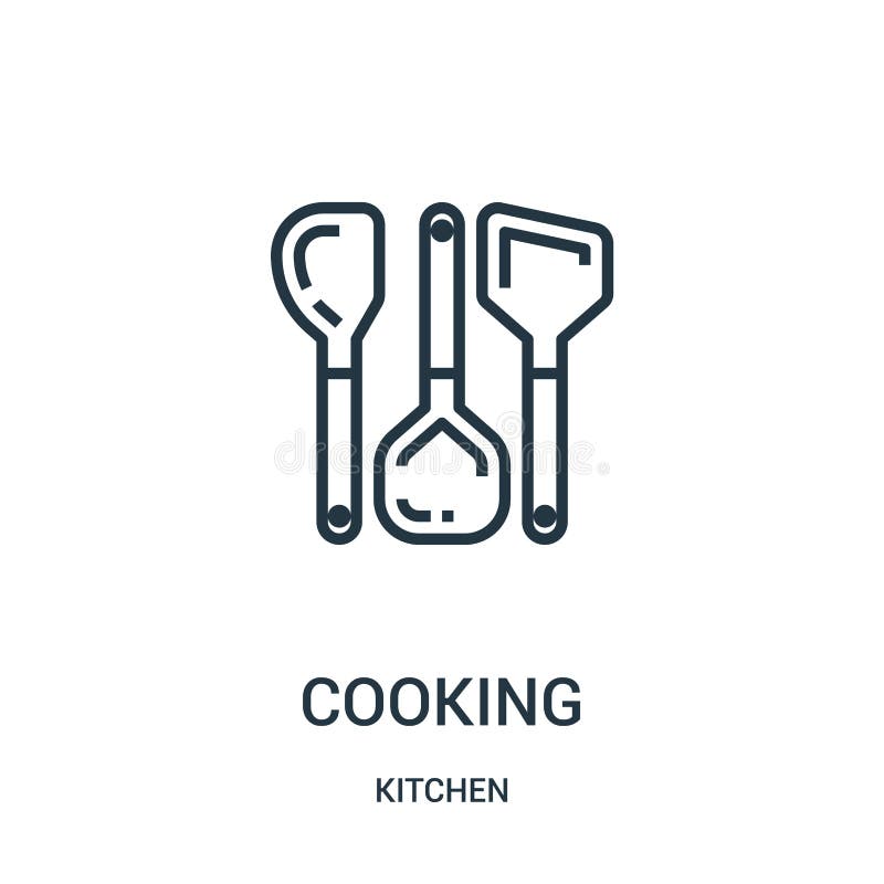 Cooking Icon Vector from Breakfast Collection. Thin Line Cooking ...