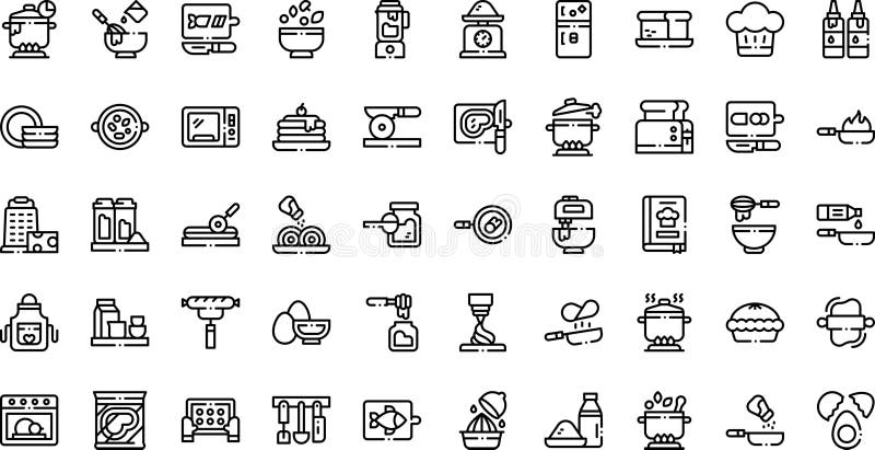Cooking Icons High-Quality Vector Icons Collection with Editable Stroke ...