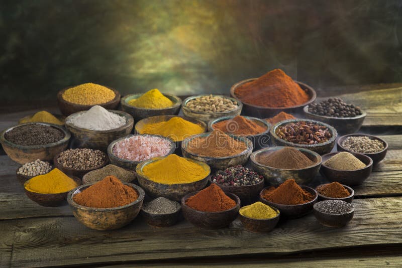 Cooking Ingredient,spice and Smoke Stock Image - Image of background ...