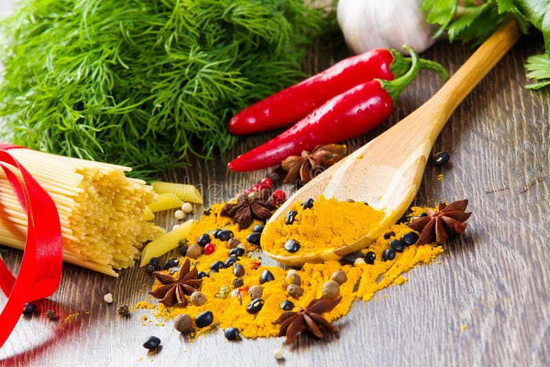 Cooking ingredients stock image. Image of spicy, mixed - 38546077