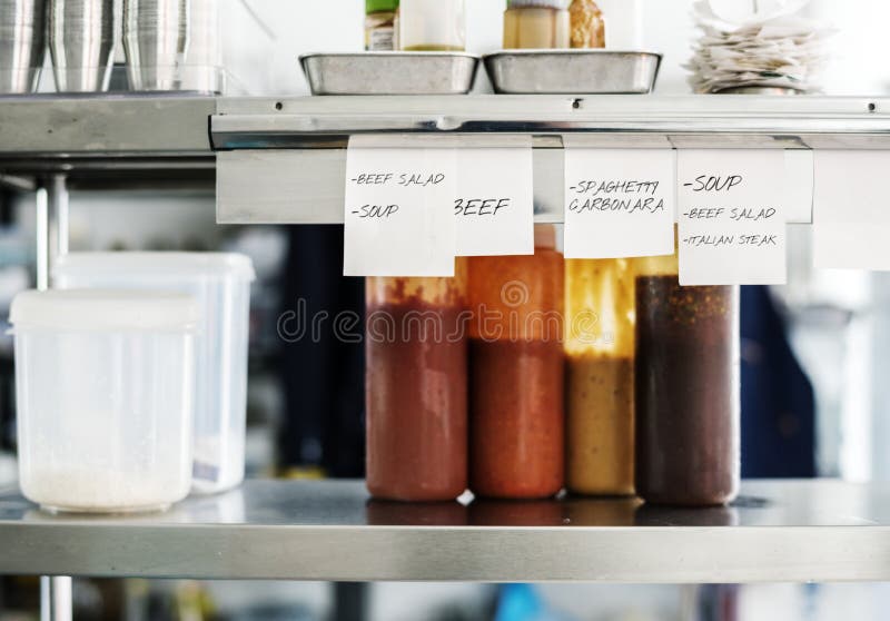 Cooking Ingredients in the Kitchen Stock Image - Image of meal, notes ...