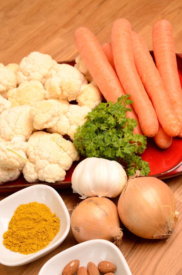 Cooking ingredients stock image. Image of carrots, table - 37016367