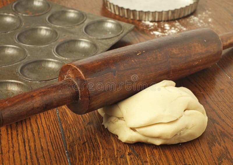 Rolling Pastry stock photo. Image of flour, table, preparation - 45819680