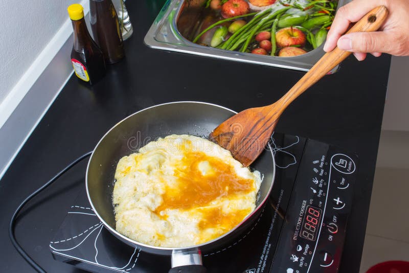 Cheif Cook Making Pie with Meat Filling on the Kitchen Stock Image ...