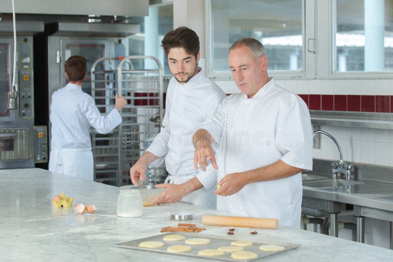 Cooking lessons from chef stock photo. Image of look - 100877280