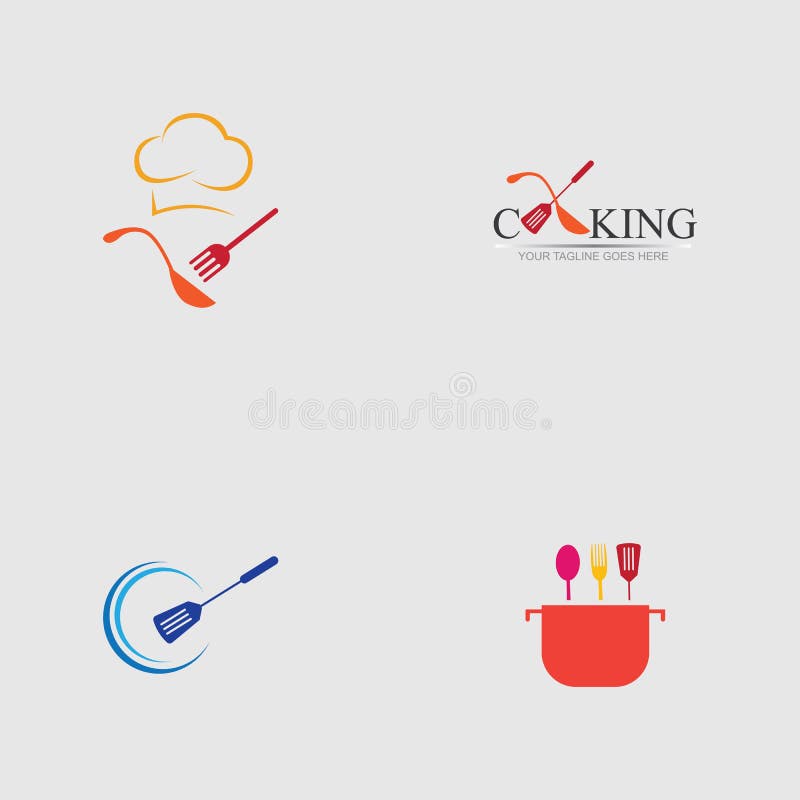 Cooking Logo Symbol Illustration Design Template Stock Vector ...