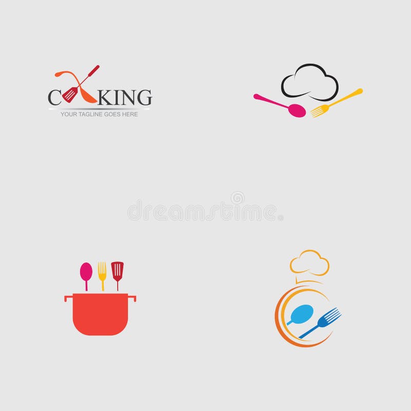 Cooking Logo Symbol Illustration Design Template Stock Vector ...