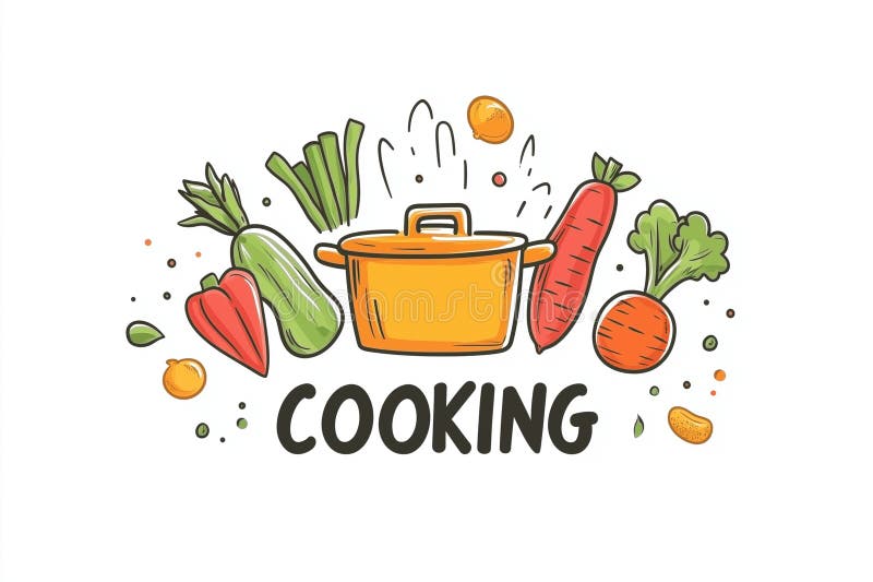 Cooking Logo in Vector Illustration Style Ai Illustration Stock ...