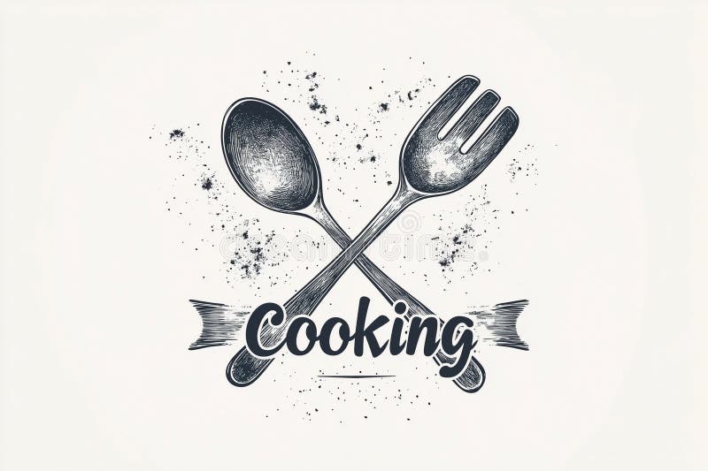 Cooking Logo in Vector Illustration Style Ai Illustration Stock ...