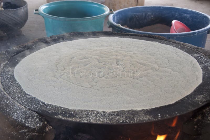 Cooking Manioca in Indian Village Stock Image - Image of manioc ...