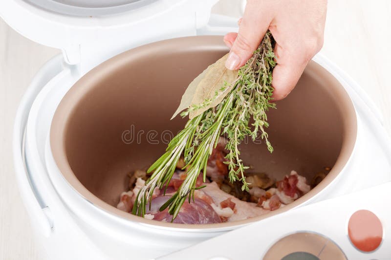 Cooking in multicooker stock photo. Image of stew, kitchen - 48876390