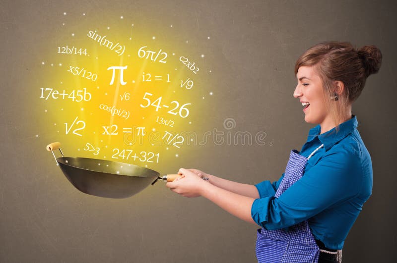 Cooking numbers in wok stock illustration. Illustration of creative ...