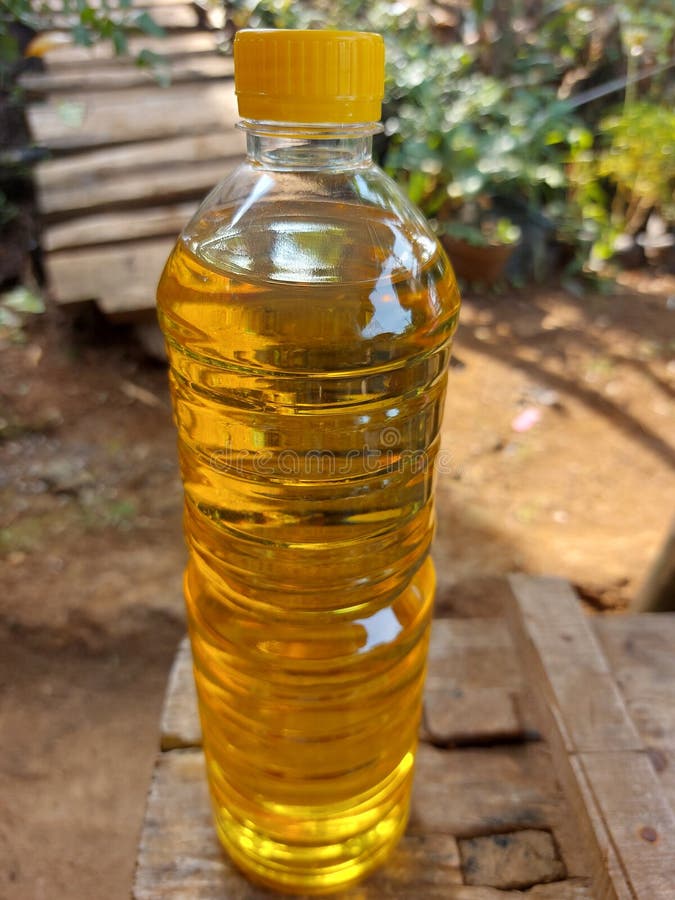 Cooking Oil in Asia Yellow on the Table Stock Image - Image of drink ...