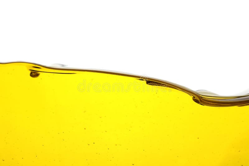 Cooking Oil Flow Isolated on White. Color Liquid Stock Photo - Image of ...
