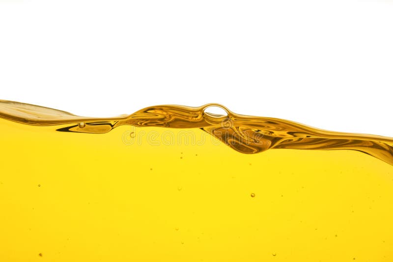 Cooking Oil Flow Isolated on White. Color Liquid Stock Photo - Image of ...