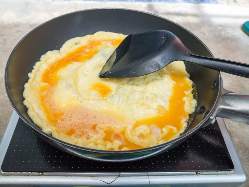 Cooking Omelet stock image. Image of omelette, color - 10062863