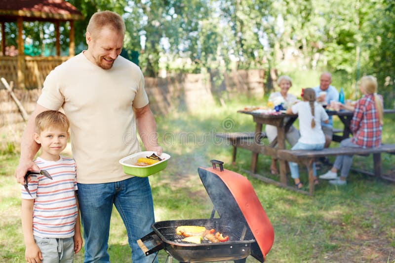 Cooking outdoors stock photo. Image of summer, picnic - 88472612