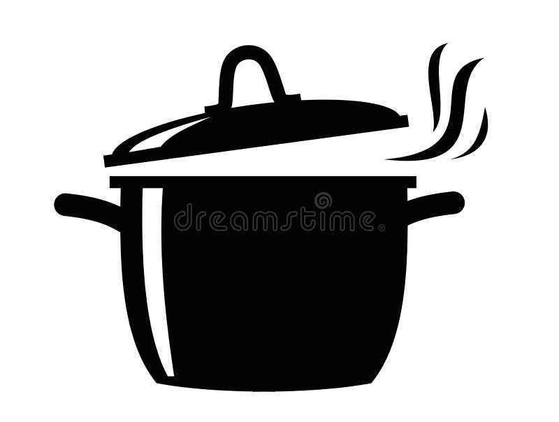 Cooking pan icon stock vector. Illustration of soup, cuisine - 36946713
