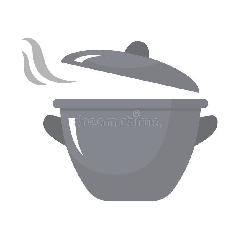 Cooking Pan Icon Pot Icon Vector Isolated Stock Illustration ...
