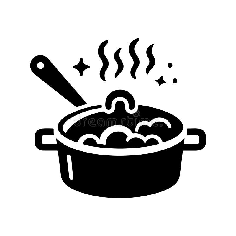 Cooking Pan Icon" is a Simple and Clean Graphic Representation of a ...