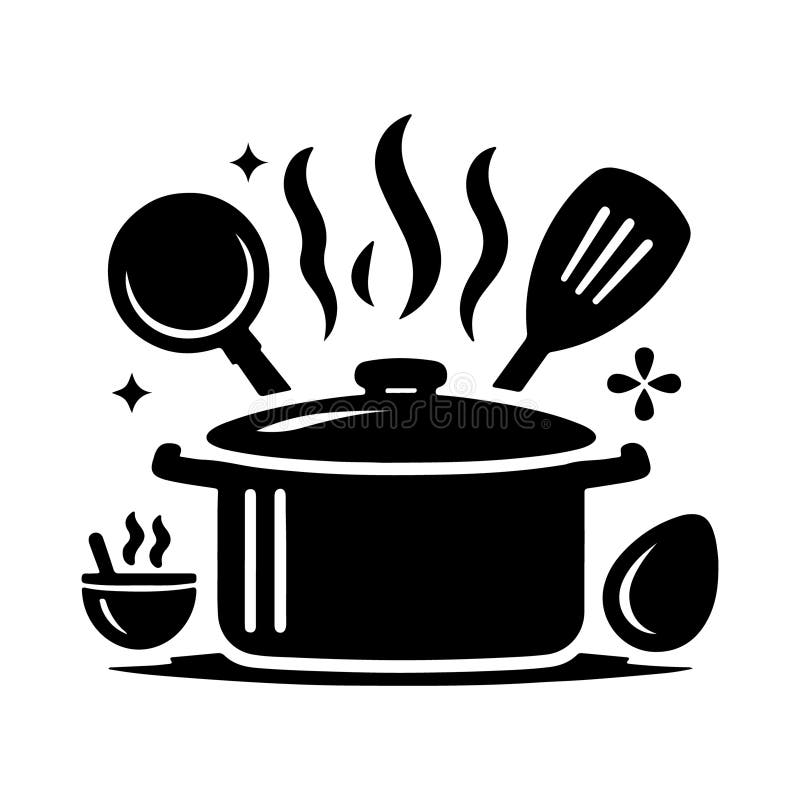 Cooking Pan Icon" is a Simple and Clean Graphic Representation of a ...