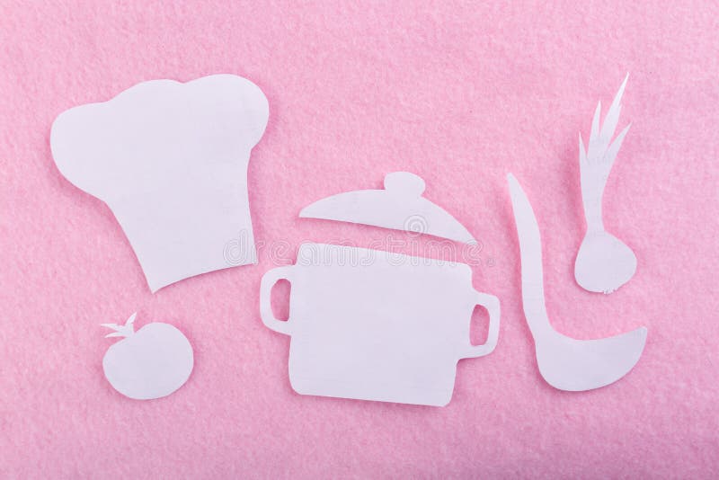 Cooking Pan on Pink Background Stock Photo - Image of nutrition, meal ...