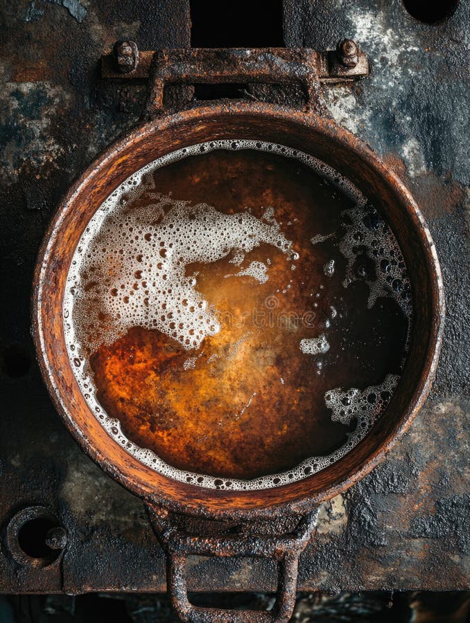 Cooking Pan with Stew stock image. Image of rusty, food - 375512345