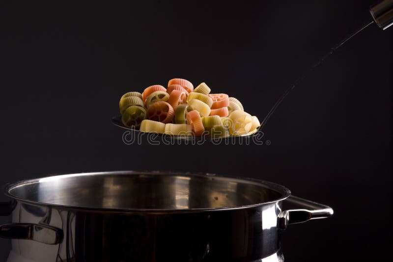 Cooking pasta stock photo. Image of dietary, calories - 12914568