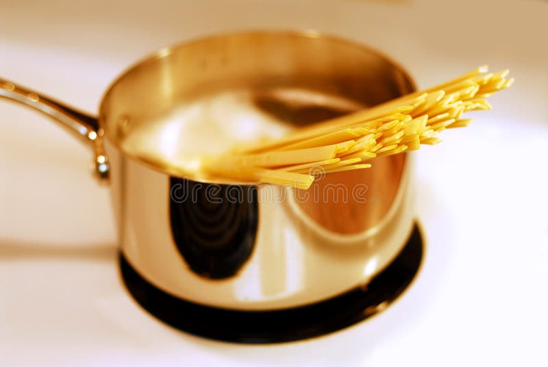 Cooking pasta stock photo. Image of water, healthy, fettuccine - 600750