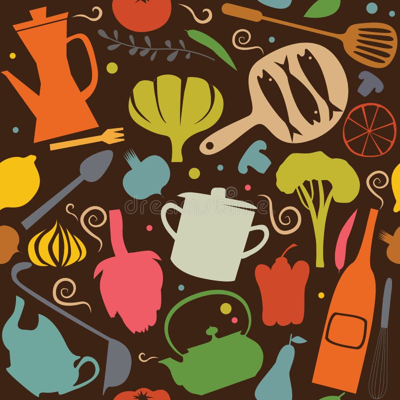 Cooking background stock vector. Illustration of leaf - 28010883