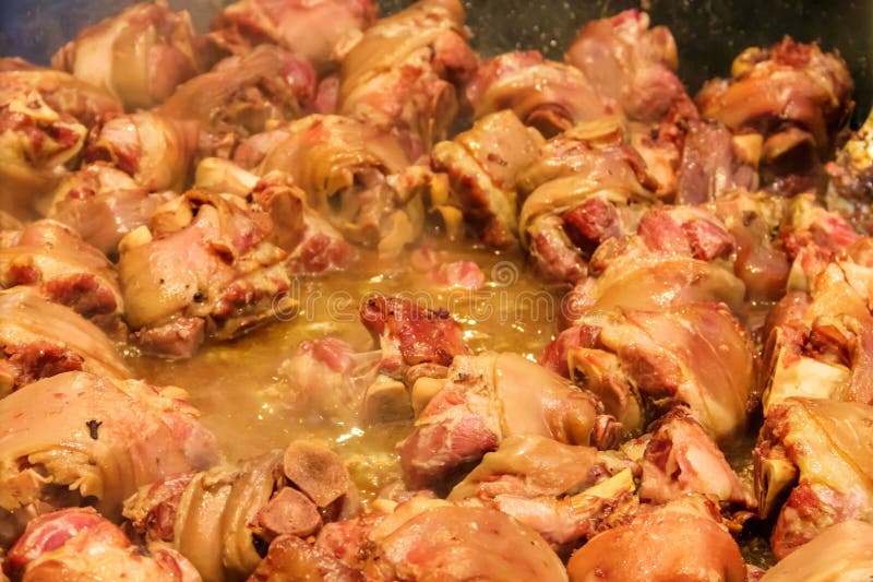 Cooking of Traditional German Dish - Sauerkraut, Sour Cabbage in ...