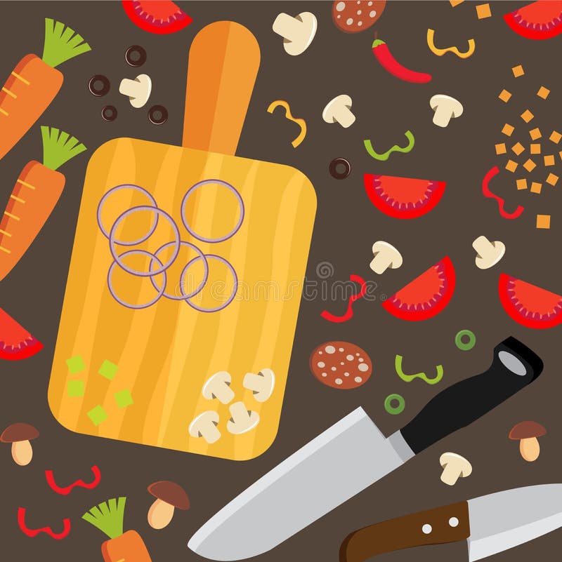 Cooking Poster Design. Vector Illustration Stock Vector - Illustration ...