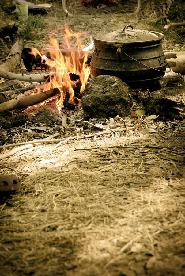 Cooking Pot On Fire Picture. Image: 6025280