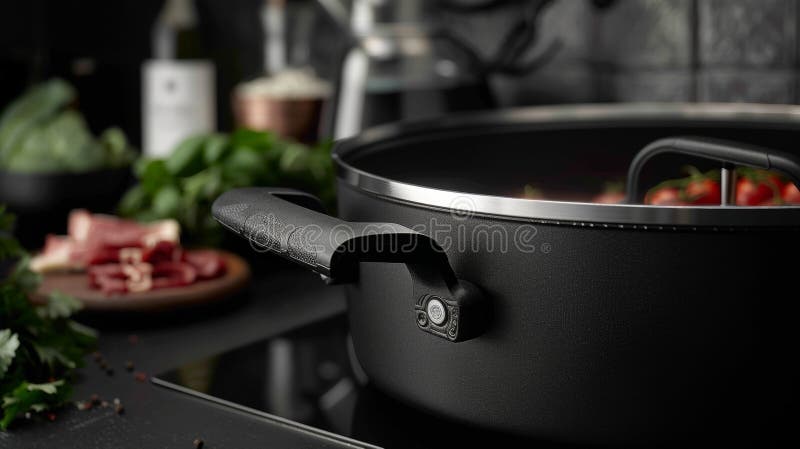 The Cooking Pot Handle Featuring a Heatresistant Grip and a Locking ...