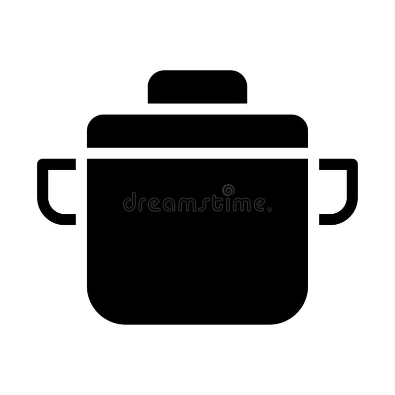 Cooking Pot Icon. Concept of Cooking, Kitchen, and Food Preparation ...