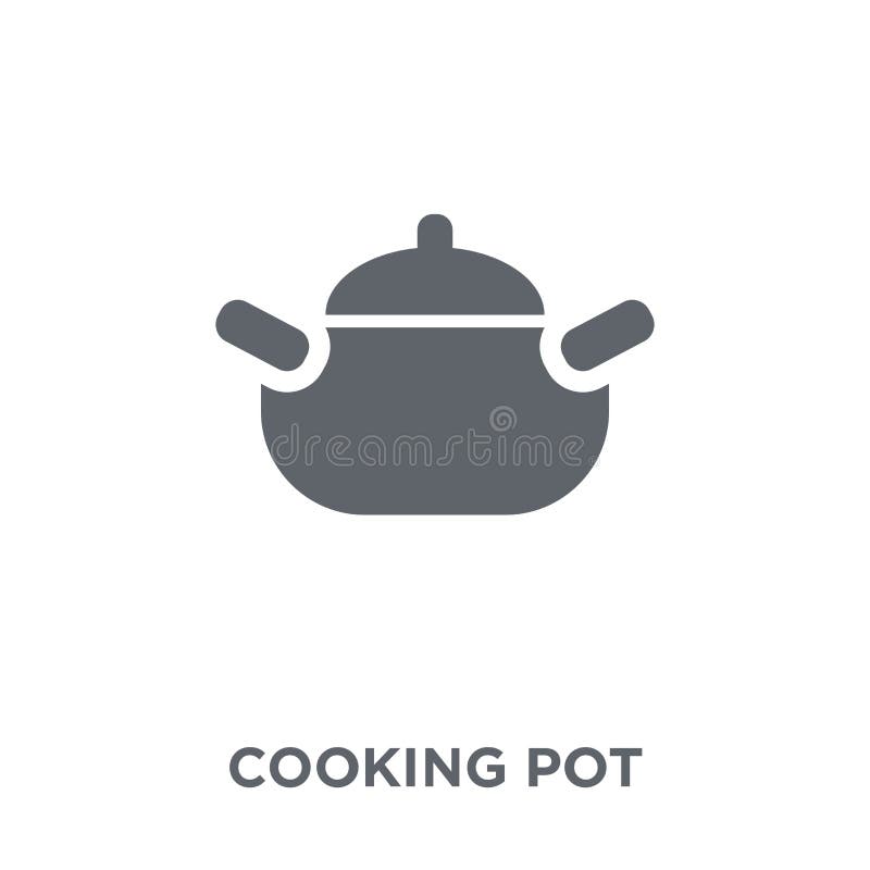 Cooking Pot Icon from Kitchen Collection. Stock Vector - Illustration ...