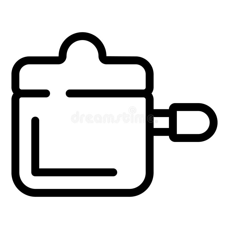 Cooking Pot Icon Representing Kitchen Utensil for Boiling Water Stock ...