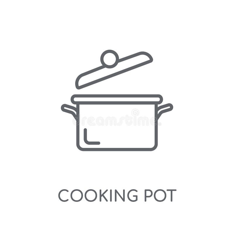 Cooking Pot Icon. Trendy Cooking Pot Logo Concept on White Background ...