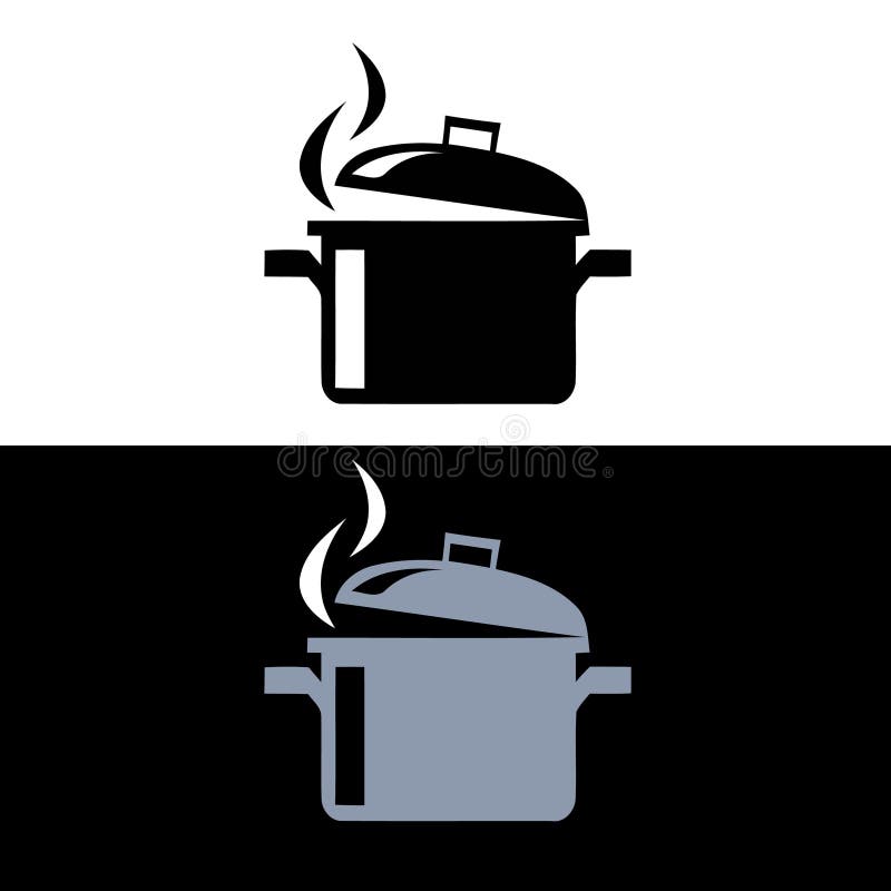 Cooking pot logo design stock illustration. Illustration of cartoon ...