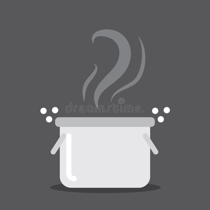 Cooking Pot Steam stock vector. Illustration of meal - 88658188