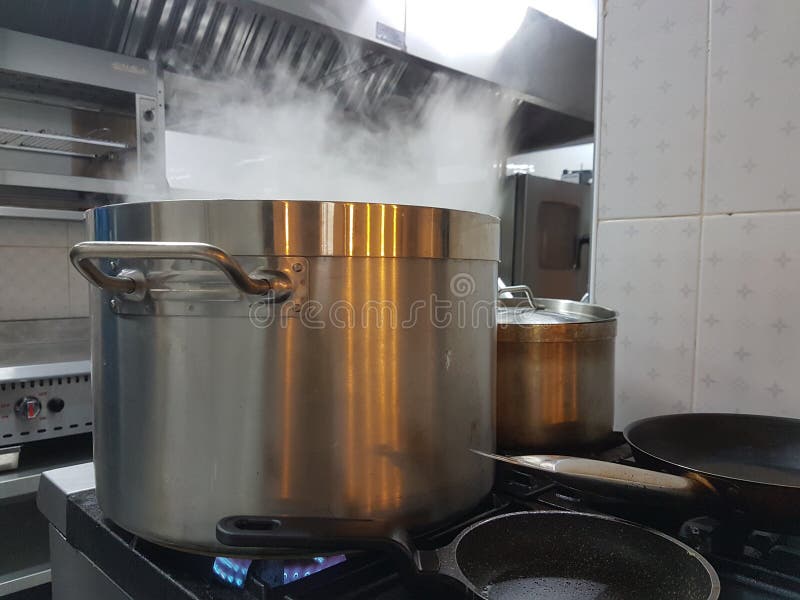 Cooking pot on stove stock photo. Image of stove, cooking - 88441366