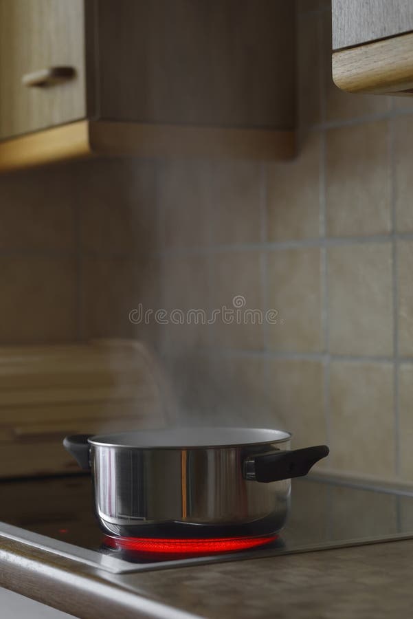 Cooking pot on stove stock image. Image of culture, burner - 106966875