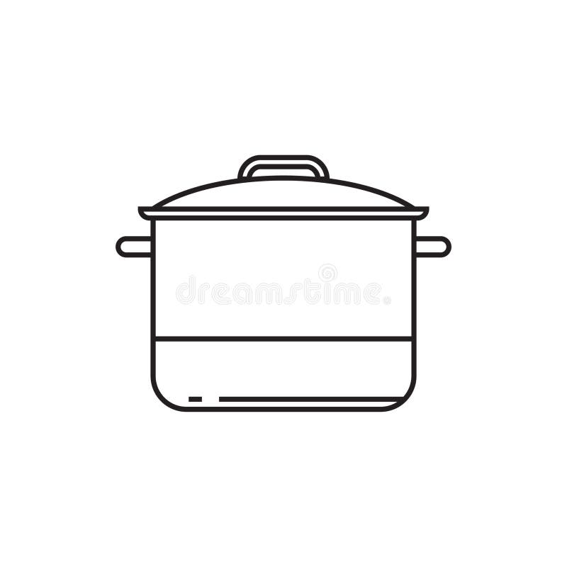Cooking Pot. Vector Illustration Decorative Design Stock Vector ...