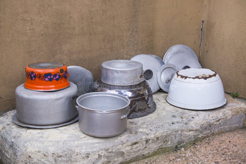 Cooking pots and lids stock image. Image of handle, cuisine - 47659545