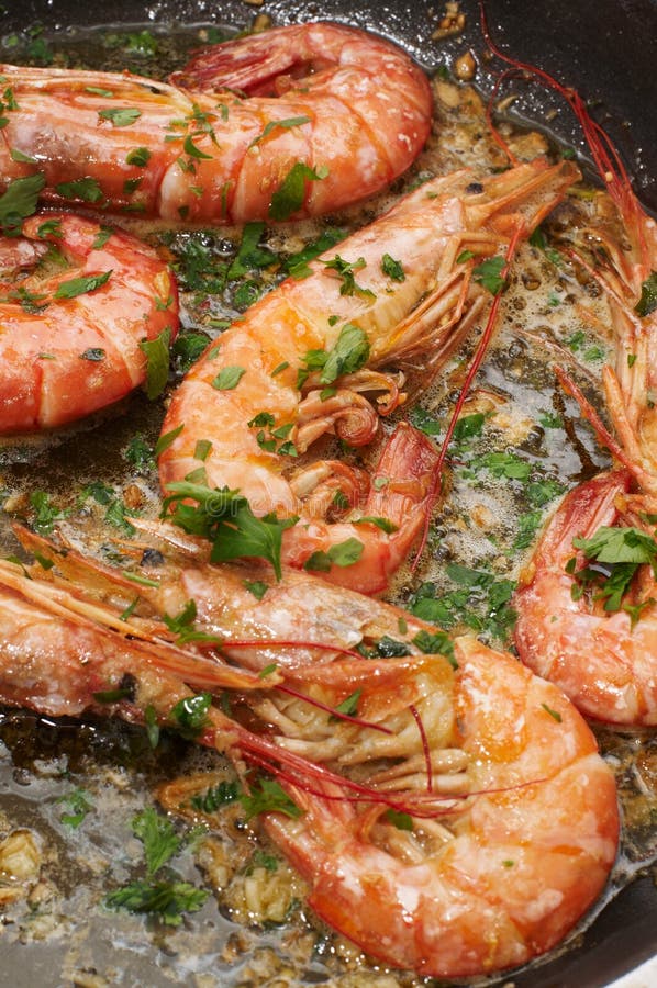 Buttered Garlic Hipon (Fried Shrimps) Stock Image - Image of sidewalk ...