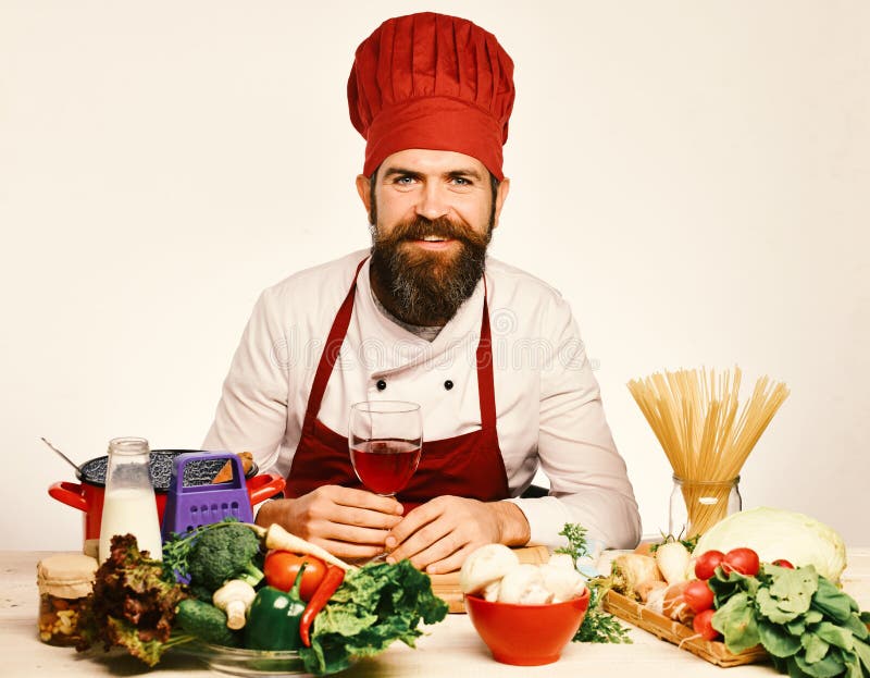 Cooking Process Concept. Chef Prepares Meal Stock Image - Image of ...